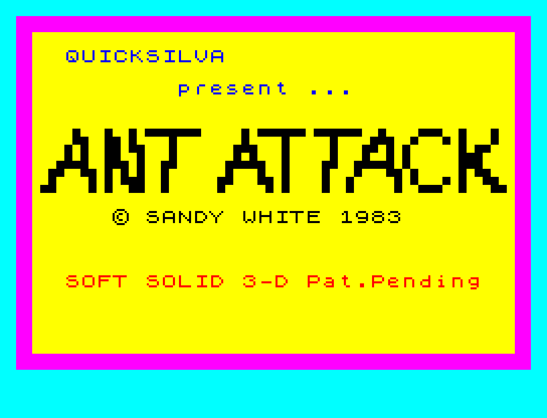 Ant Attack, ZX Spectrum | The King of Grabs