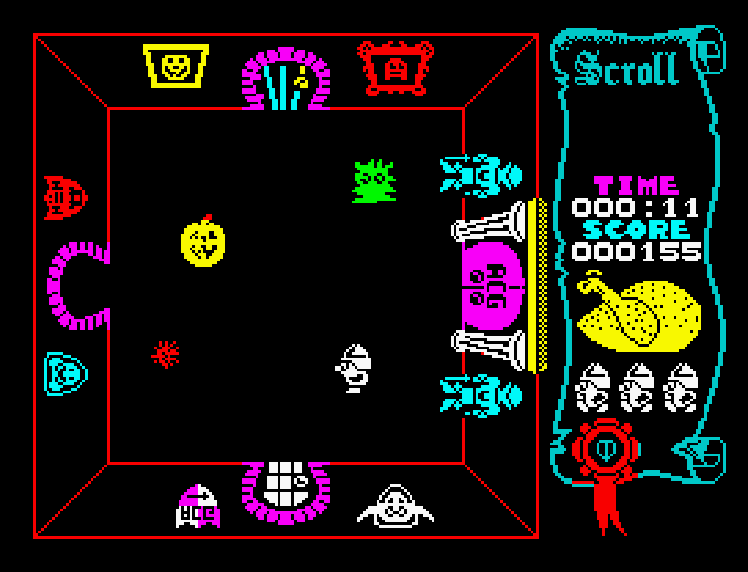 Atic Atac, ZX Spectrum | The King of Grabs