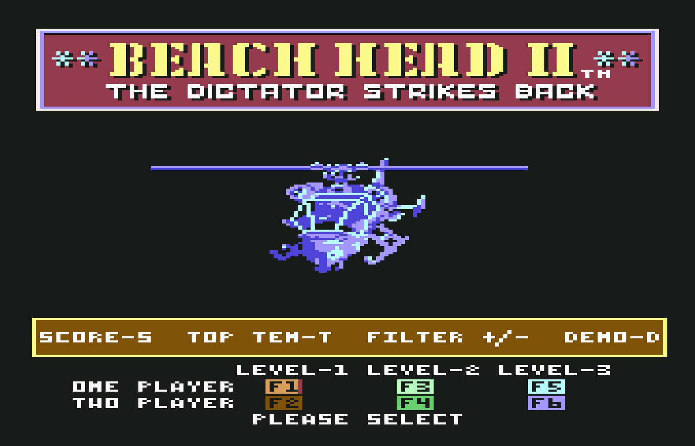 Beach Head II, Commodore 64 | The King of Grabs