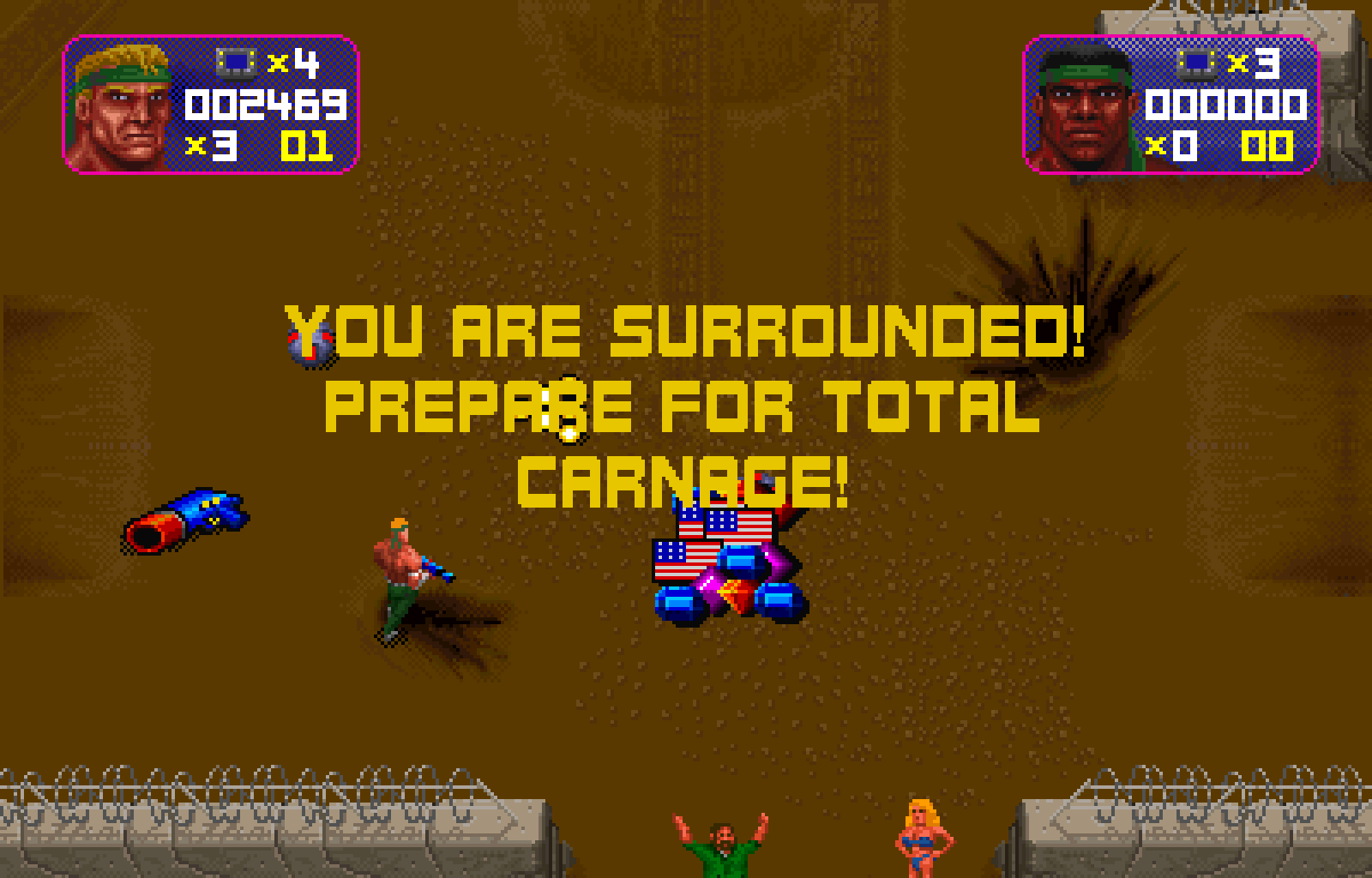 Total Carnage Arcade 07 | The King of Grabs