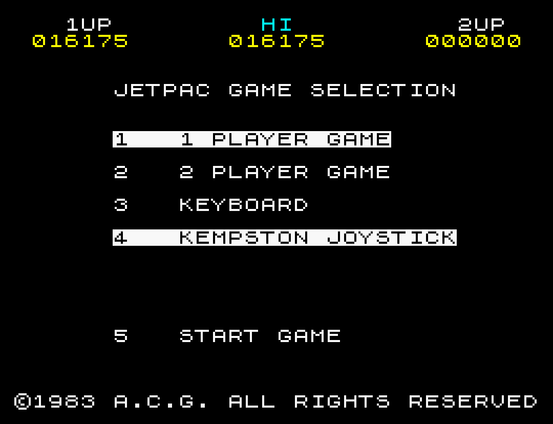 Jet Pac, ZX Spectrum | The King of Grabs