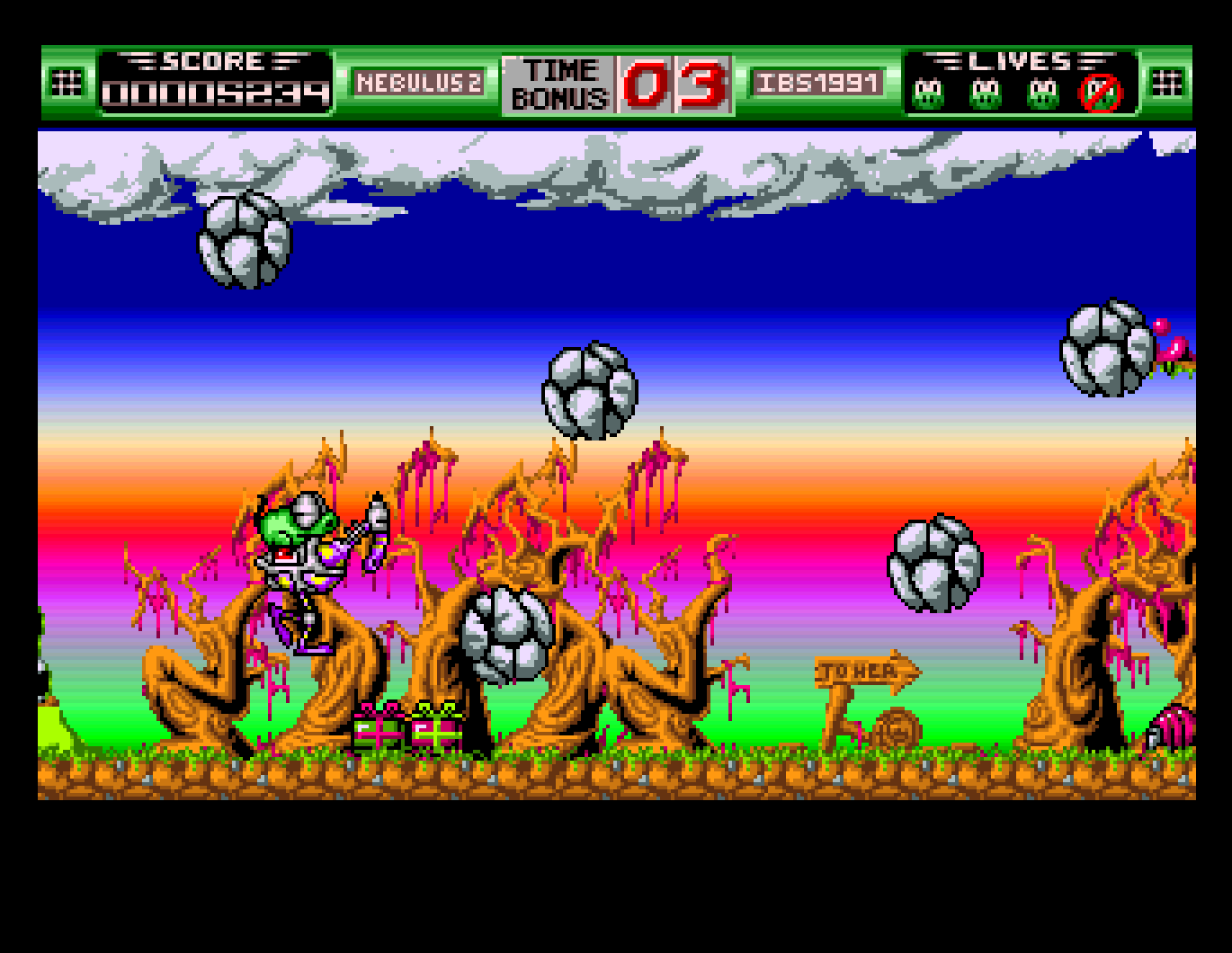 Nebulus 2 Amiga 19 | The King of Grabs