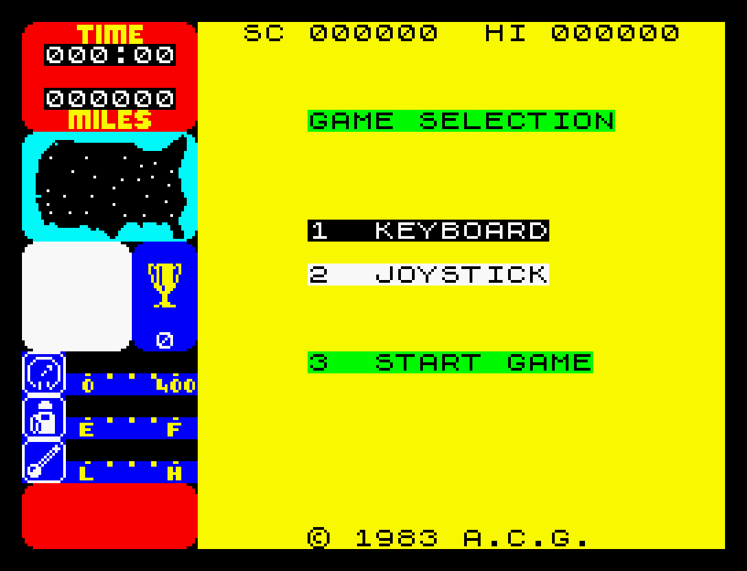 Tranz Am, ZX Spectrum | The King of Grabs