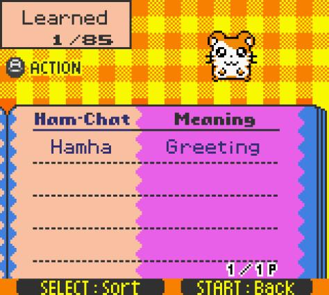 Hamtaro: Ham-Hams Unite!, Game Boy Color | The King of Grabs