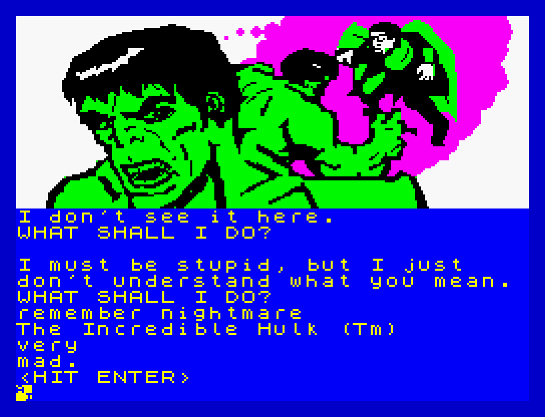 Questprobe 1 – The Hulk ZX Spectrum 12 | The King of Grabs