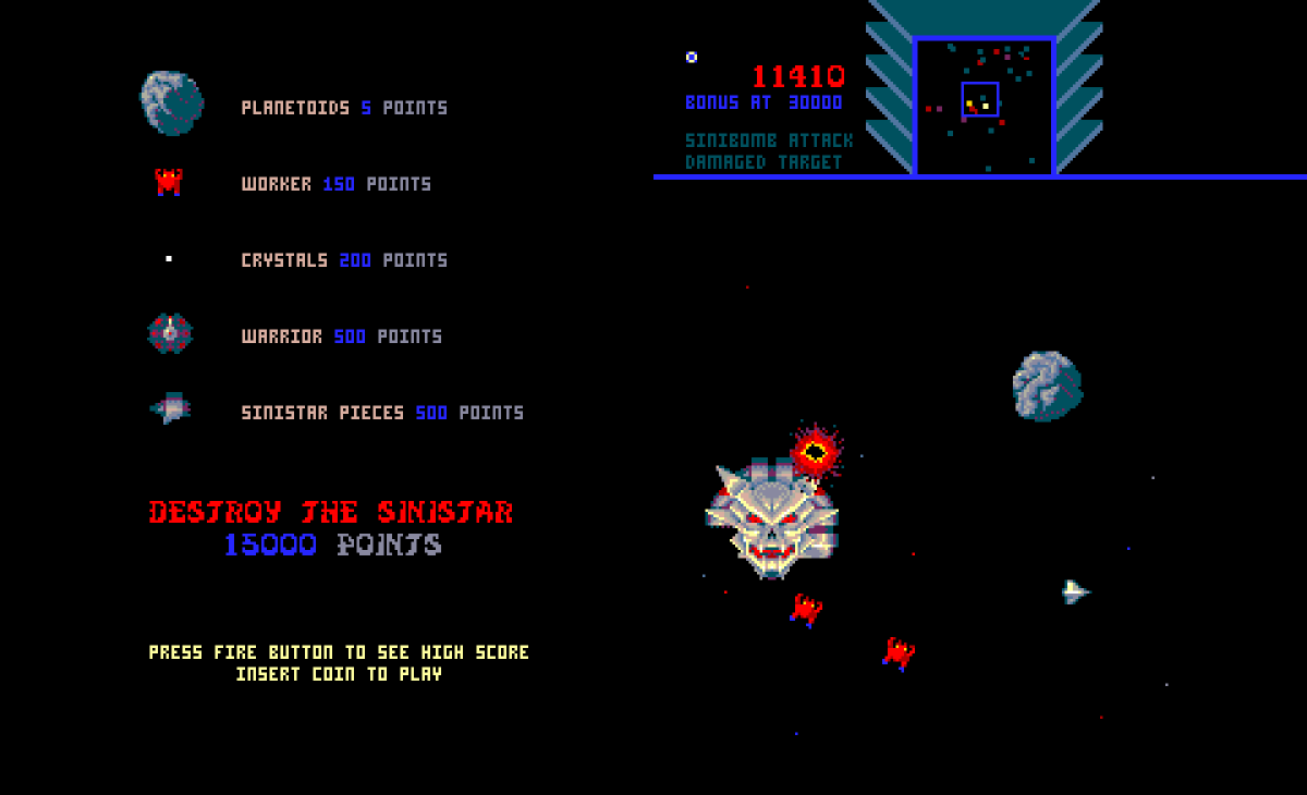 Sinistar, Arcade | The King of Grabs