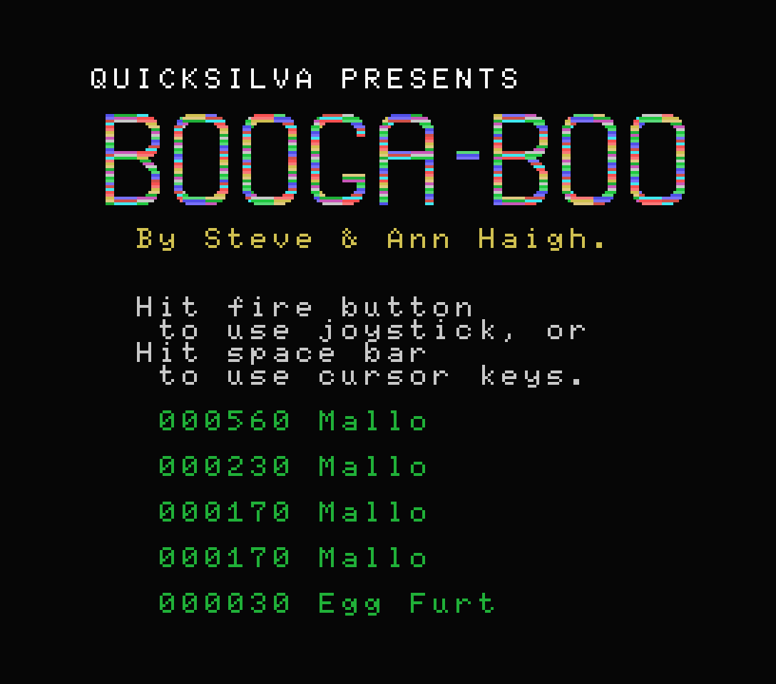 Booga-Boo, MSX | The King of Grabs