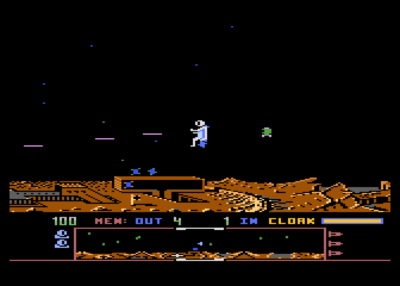 Dropzone, Atari 8-bit | The King of Grabs