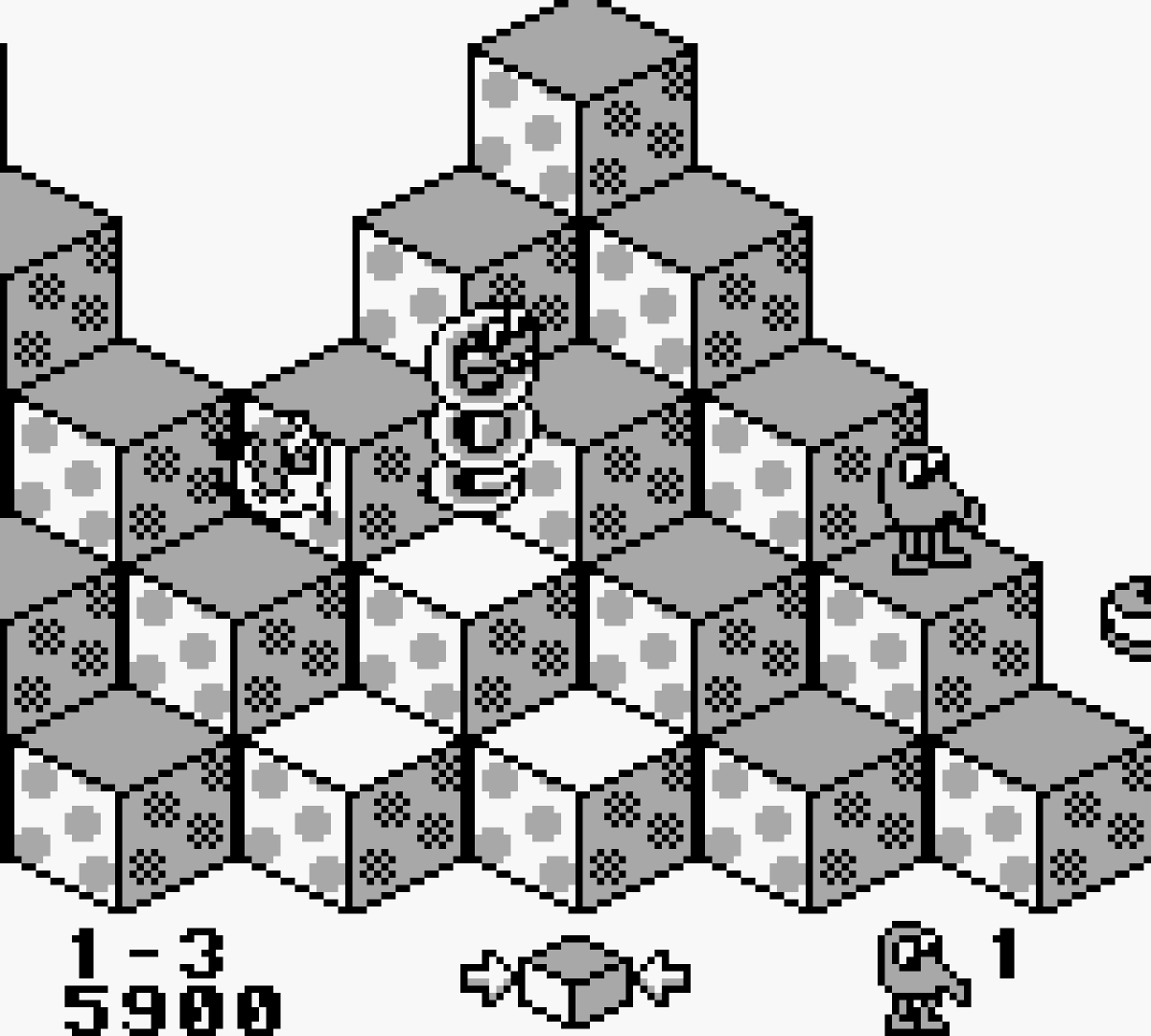 Q*bert, Game Boy | The King of Grabs