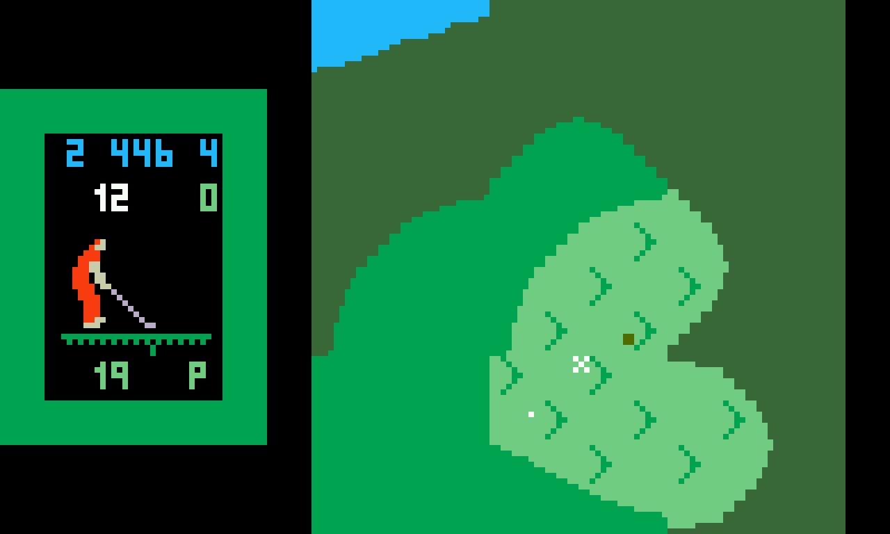 Chip Shot Super Pro Golf, Intellivision | The King of Grabs