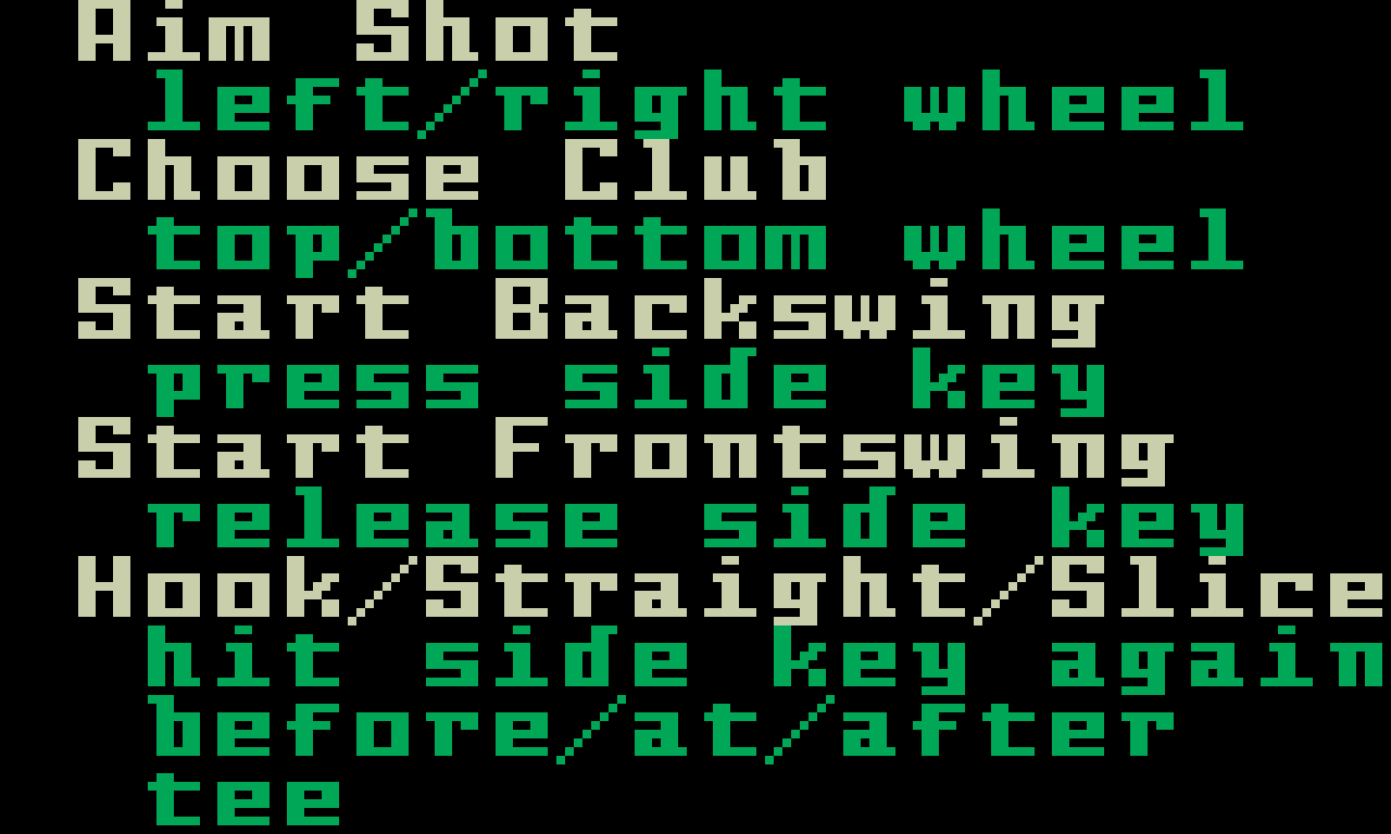 Chip Shot Super Pro Golf Intellivision 37 | The King of Grabs