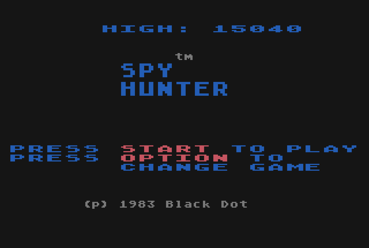 Spy Hunter, Atari 8-bit | The King of Grabs