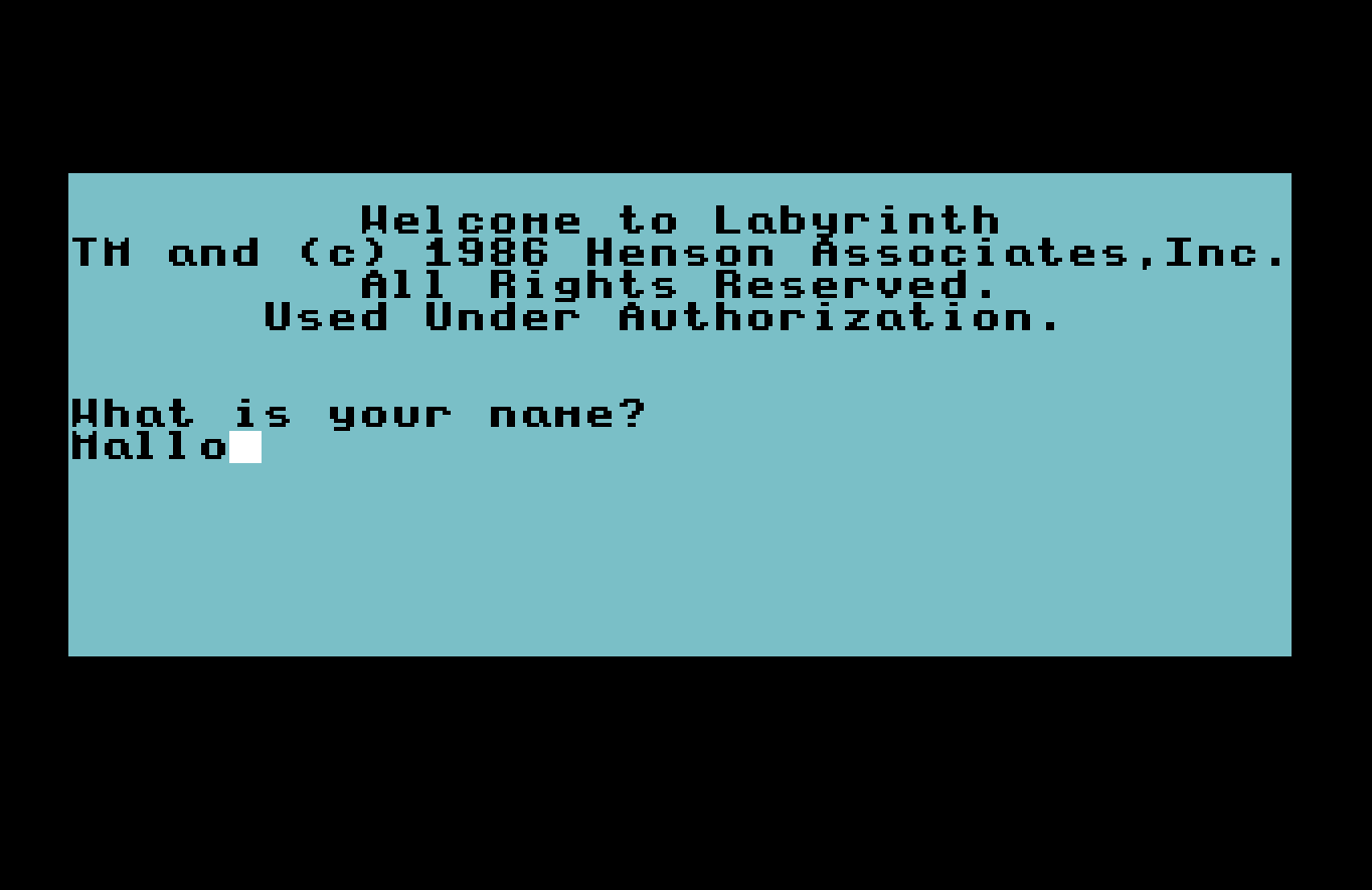 Labyrinth C64 02 | The King of Grabs
