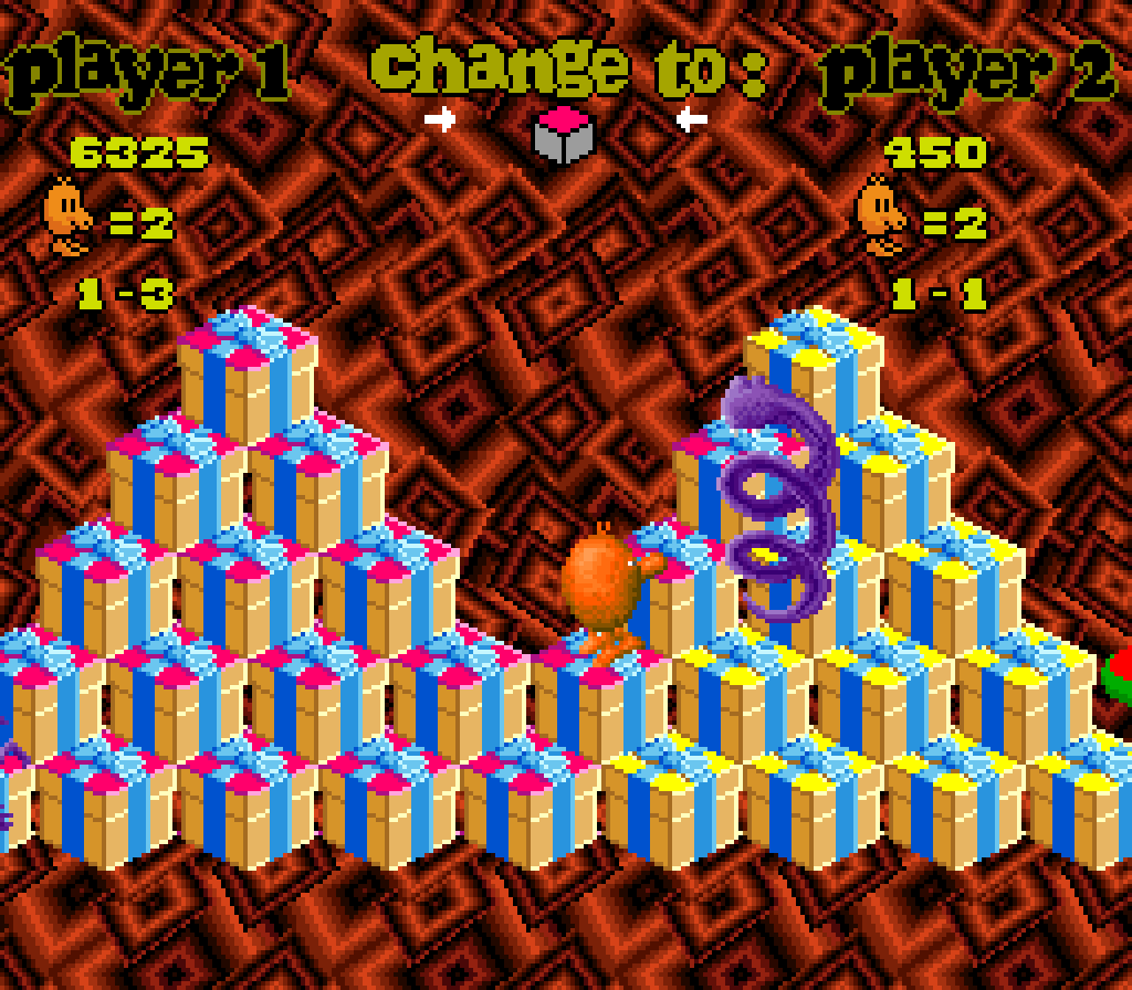 Q-bert 3 SNES 73 | The King of Grabs
