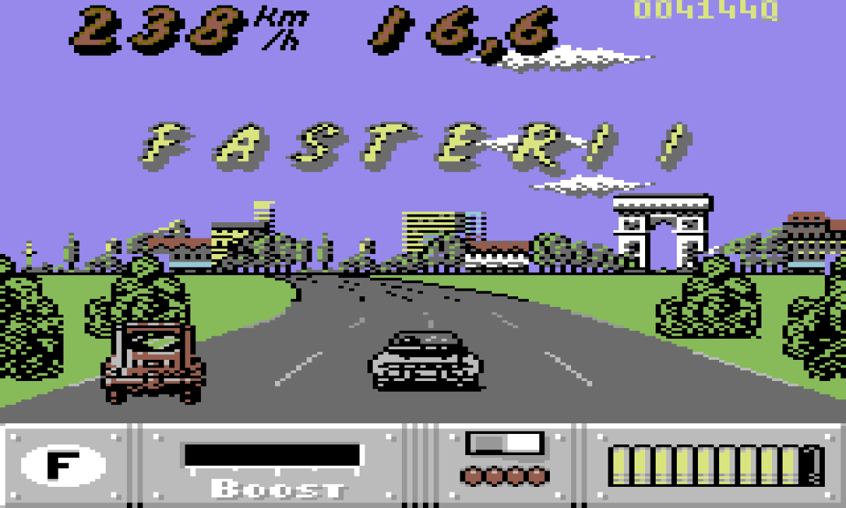 Out Run Europa, Commodore 64 | The King of Grabs