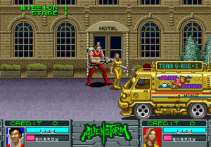 Alien Storm, Arcade | The King of Grabs