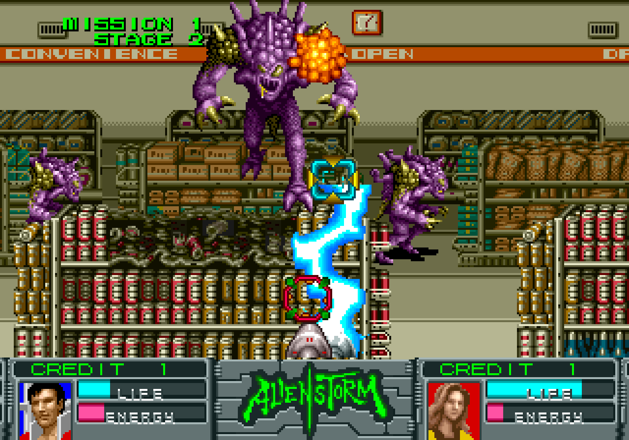 Alien Storm, Arcade | The King of Grabs