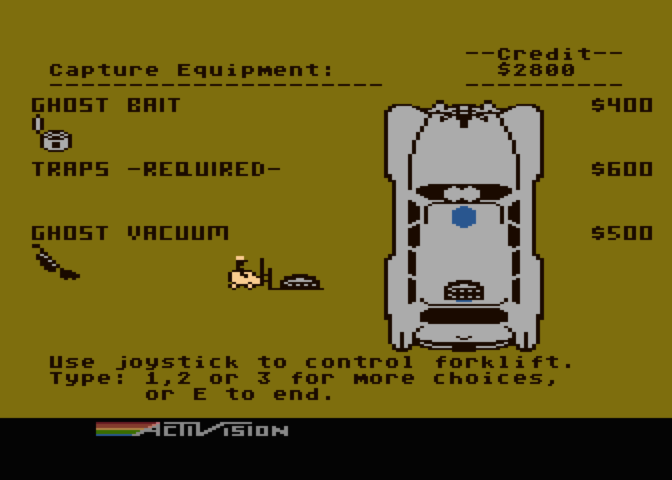 Ghostbusters, Atari 8-bit | The King of Grabs