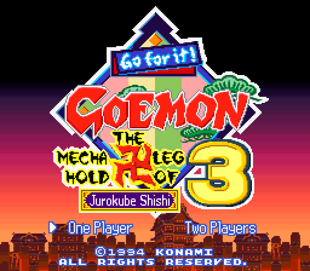 Ganbare Goemon 3 SNES 001 | The King of Grabs