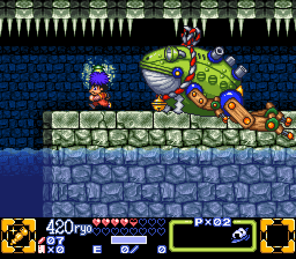 Ganbare Goemon 3 SNES 053 | The King of Grabs