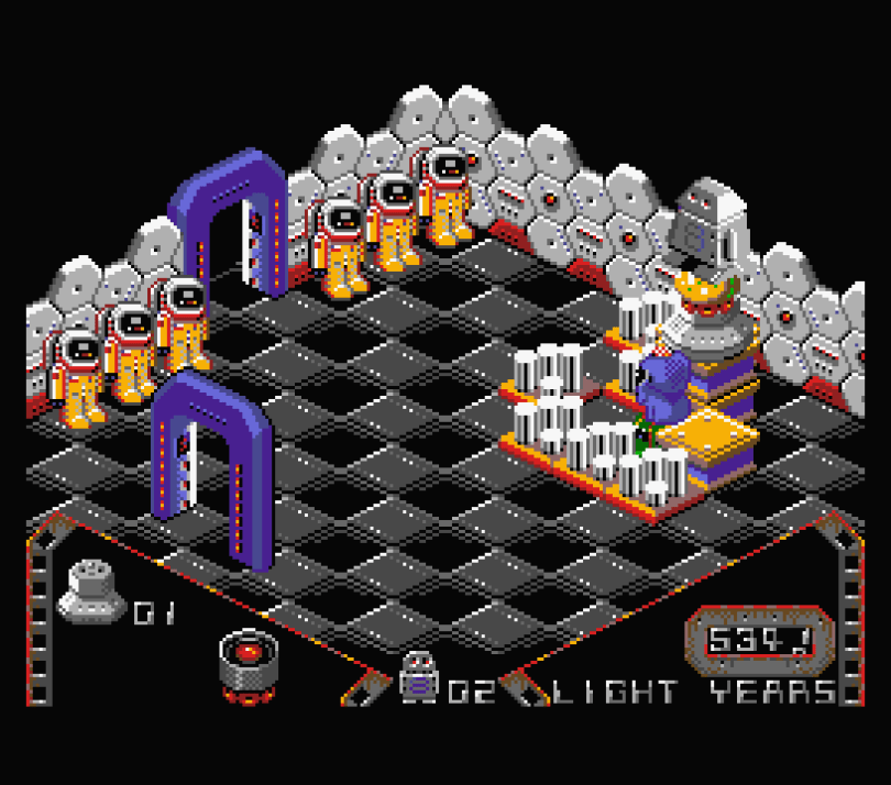 Alien 8 Remake MSX2 18 | The King of Grabs