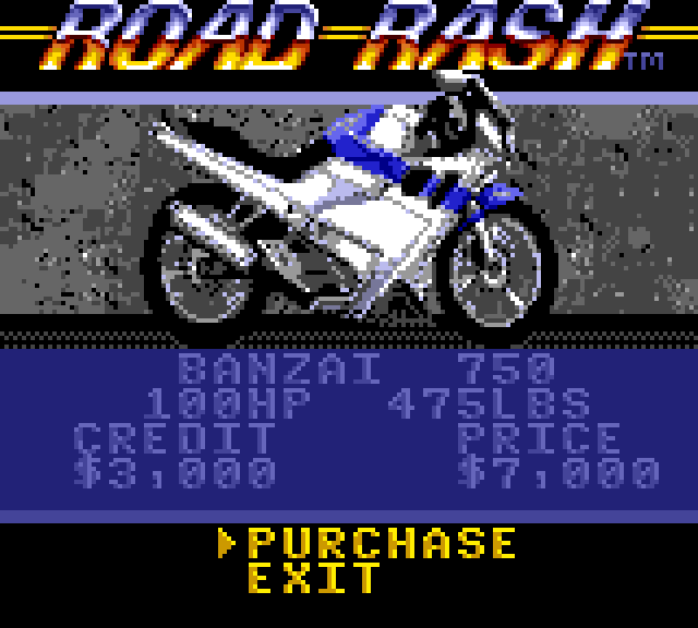 Road Rash Game Gear 86 | The King of Grabs