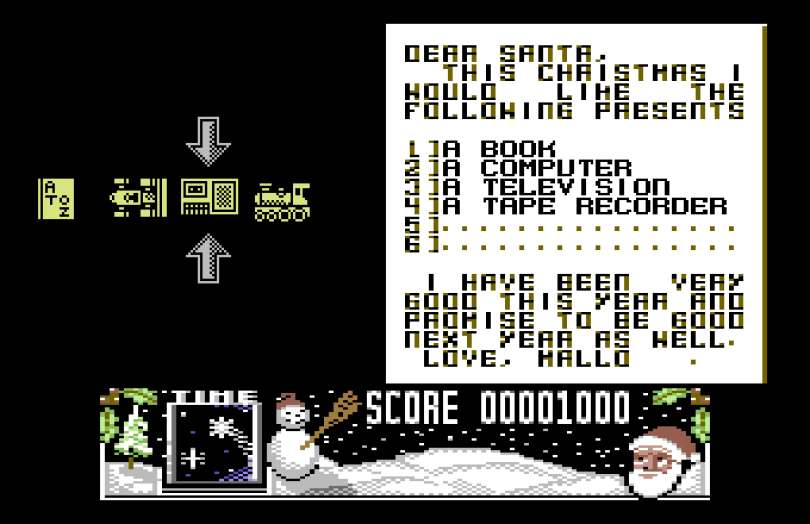 The Official Father Christmas Game C64 24 | The King of Grabs