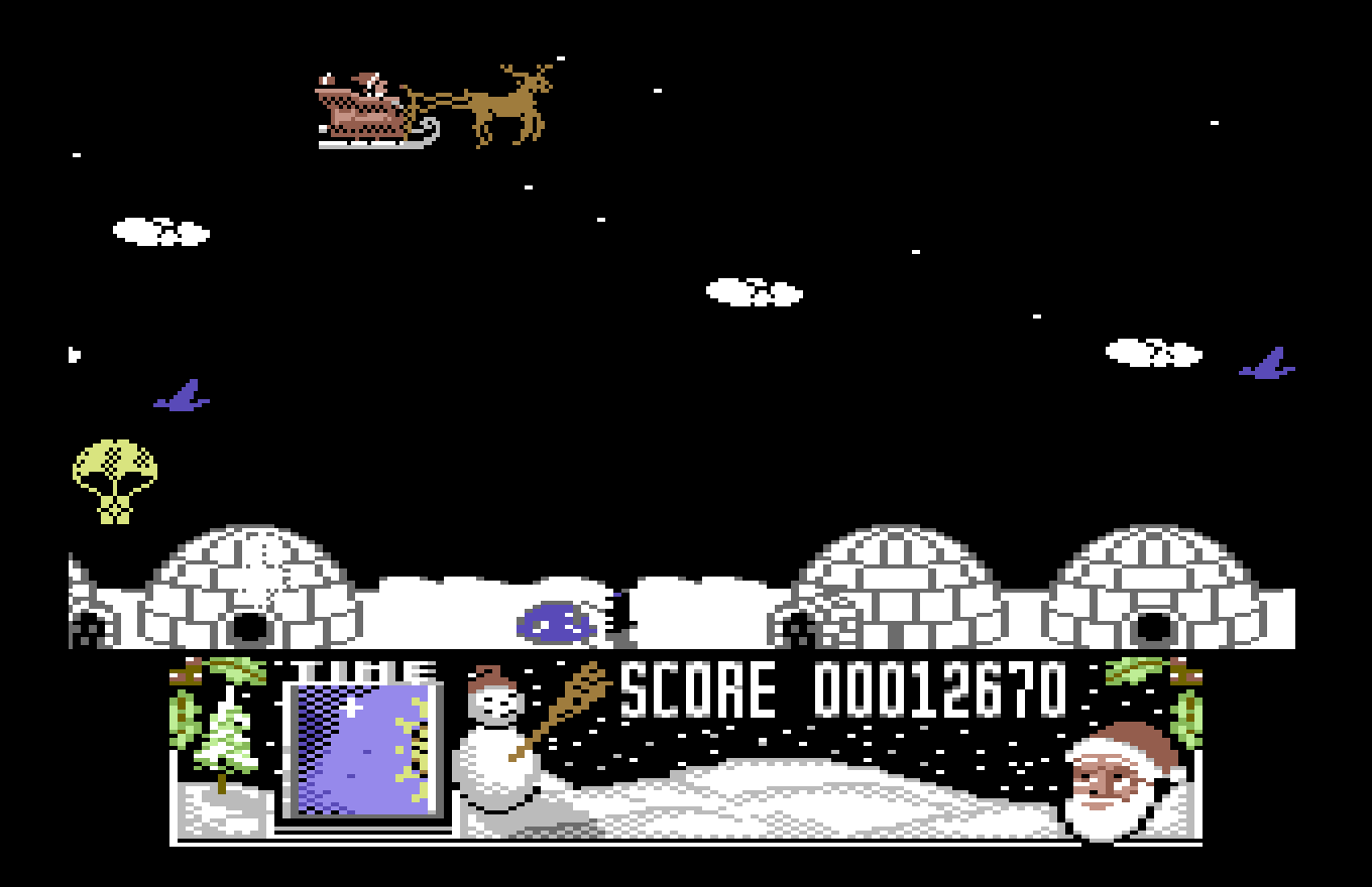 The Official Father Christmas Game C64 69 | The King of Grabs