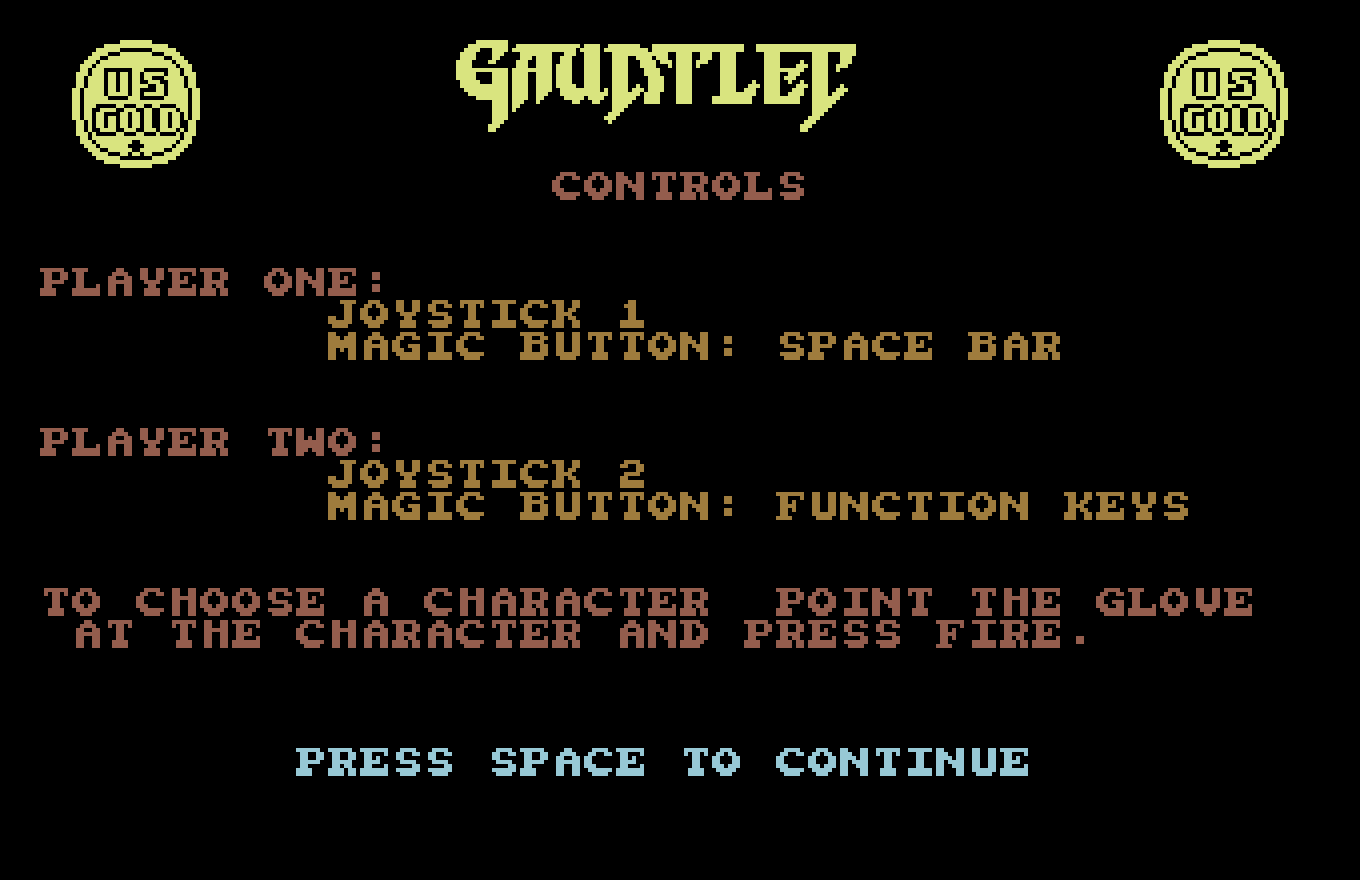 Gauntlet, Commodore 64 | The King of Grabs