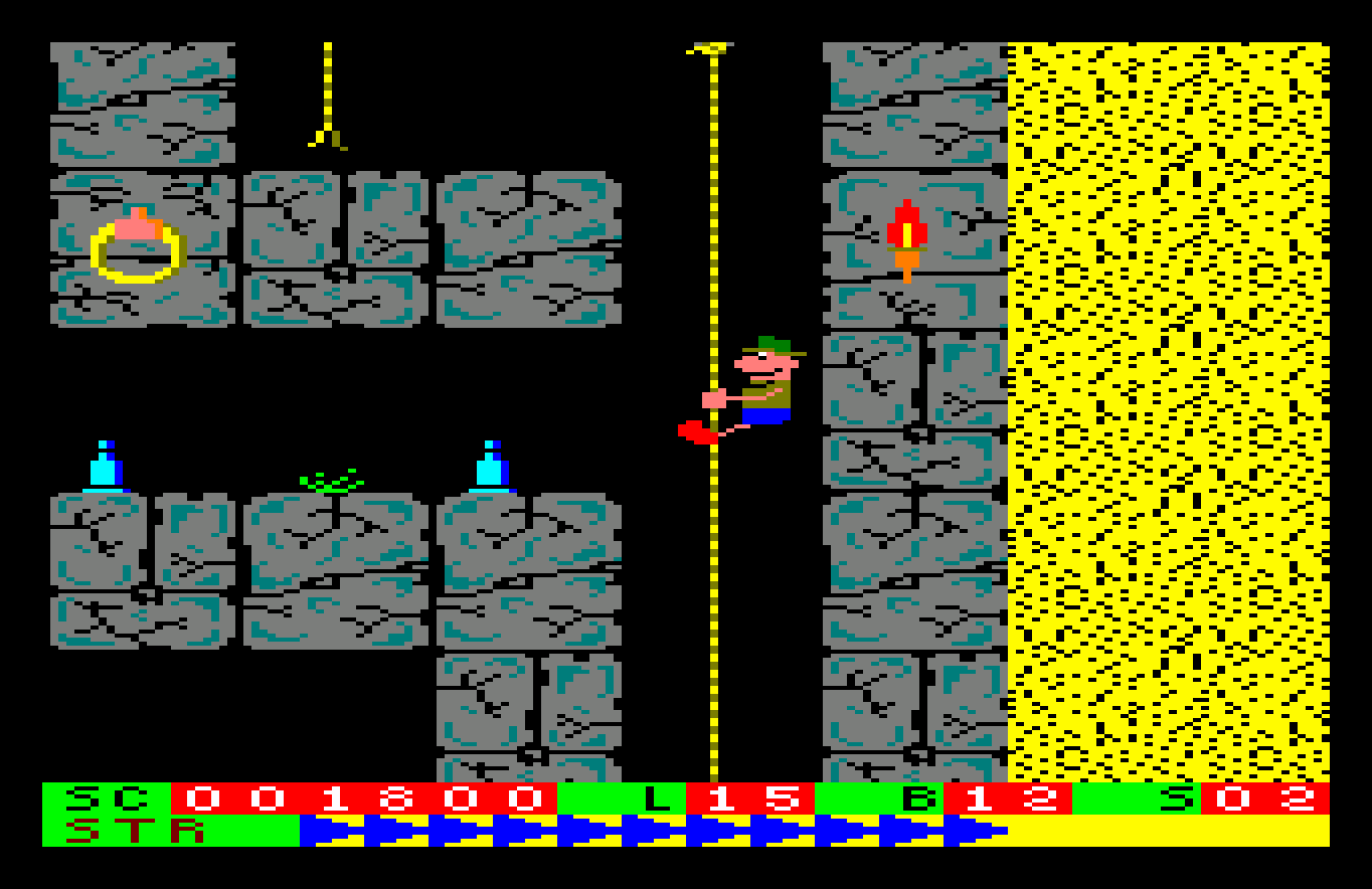 Roland on the Ropes Amstrad CPC 29 | The King of Grabs