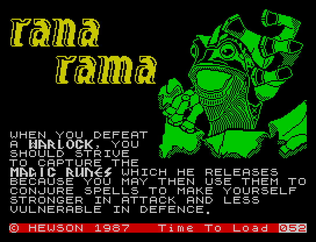 Ranarama, ZX Spectrum | The King of Grabs