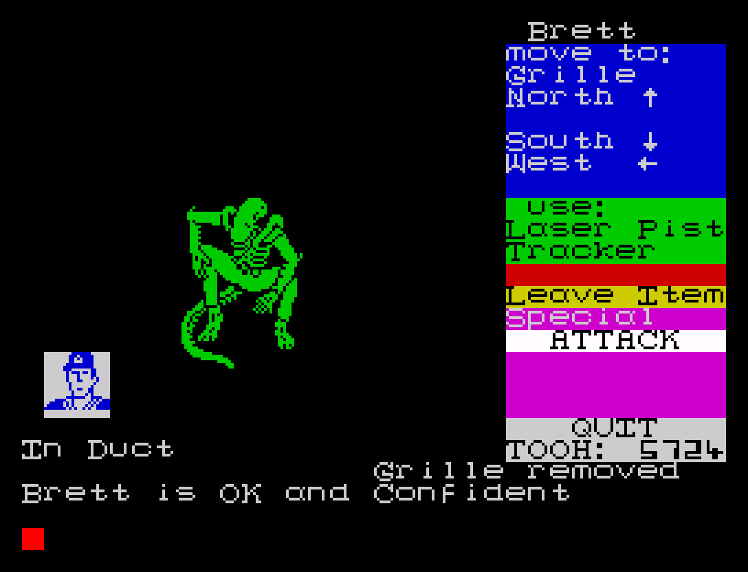 Alien ZX Spectrum 24 | The King of Grabs