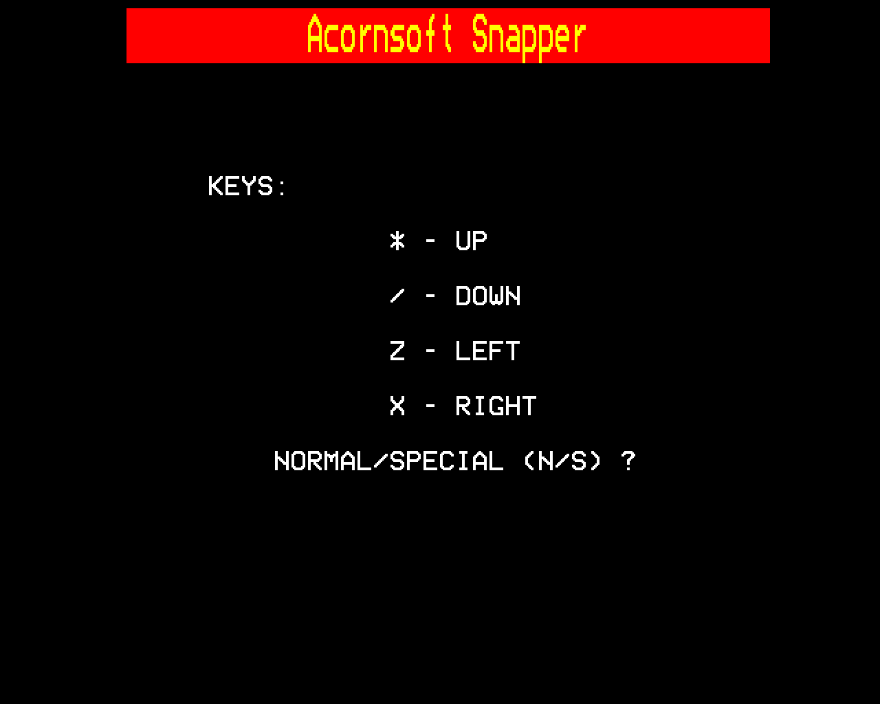 Snapper, BBC Micro | The King of Grabs