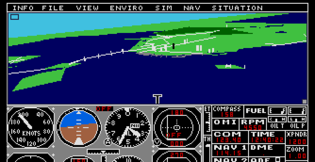 Flight Simulator II, Atari ST | The King of Grabs