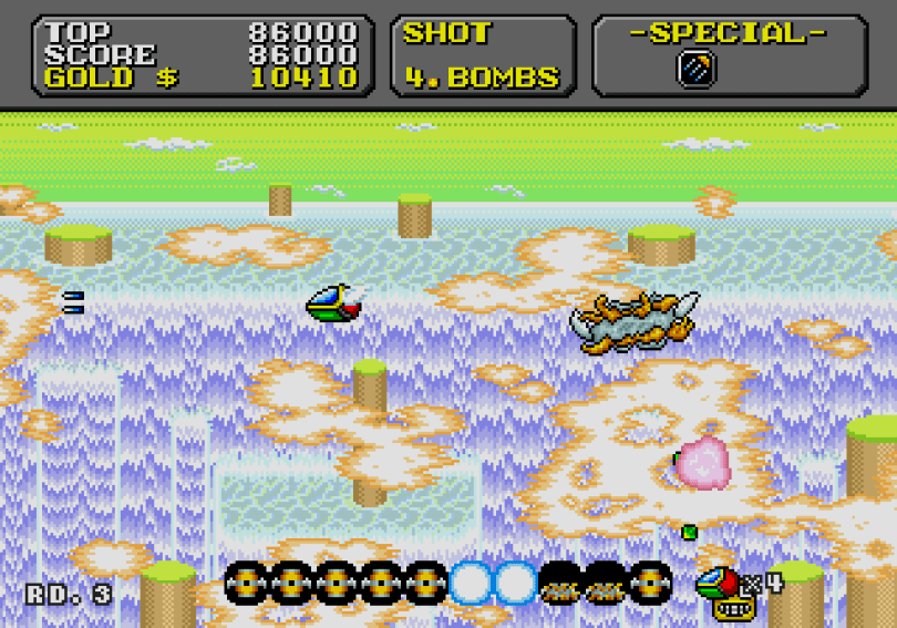 Super Fantasy Zone Megadrive 81 | The King of Grabs