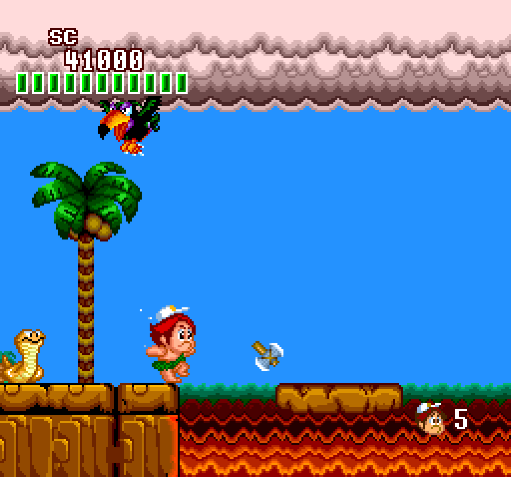 New Adventure Island PC Engine 078 | The King of Grabs