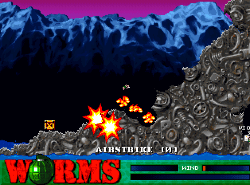 Worms Atari Jaguar 018 | The King of Grabs