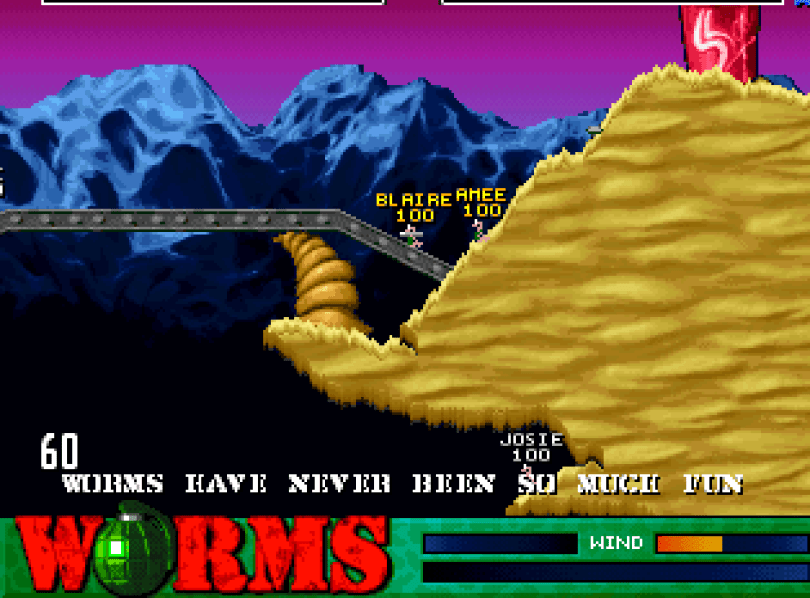 Worms Atari Jaguar 083 | The King of Grabs