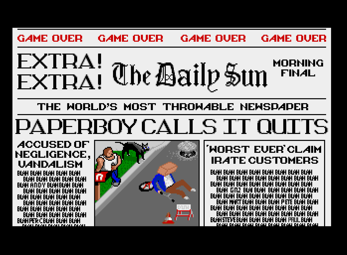 Paperboy Amiga 46 | The King of Grabs