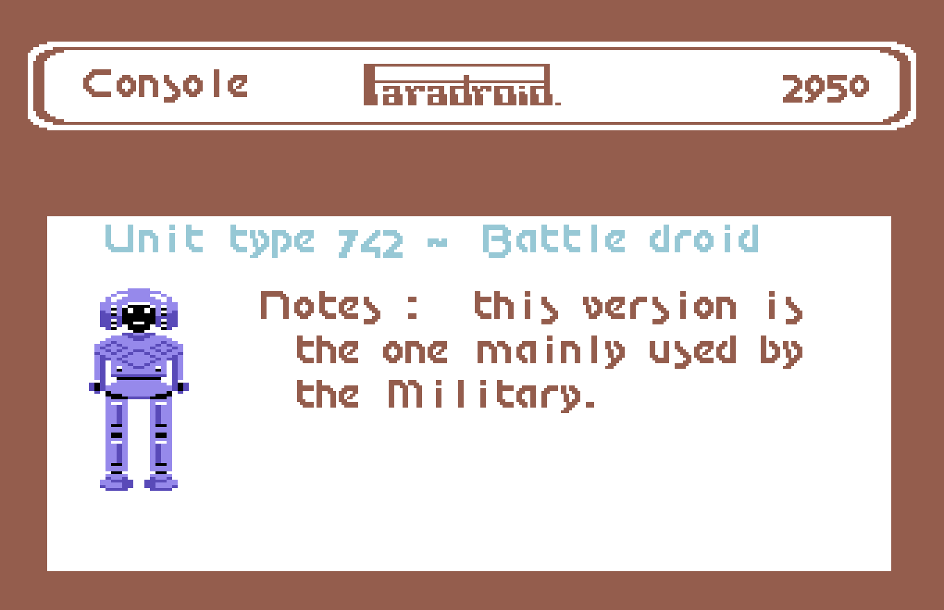 Paradroid Redux C64 046 | The King of Grabs