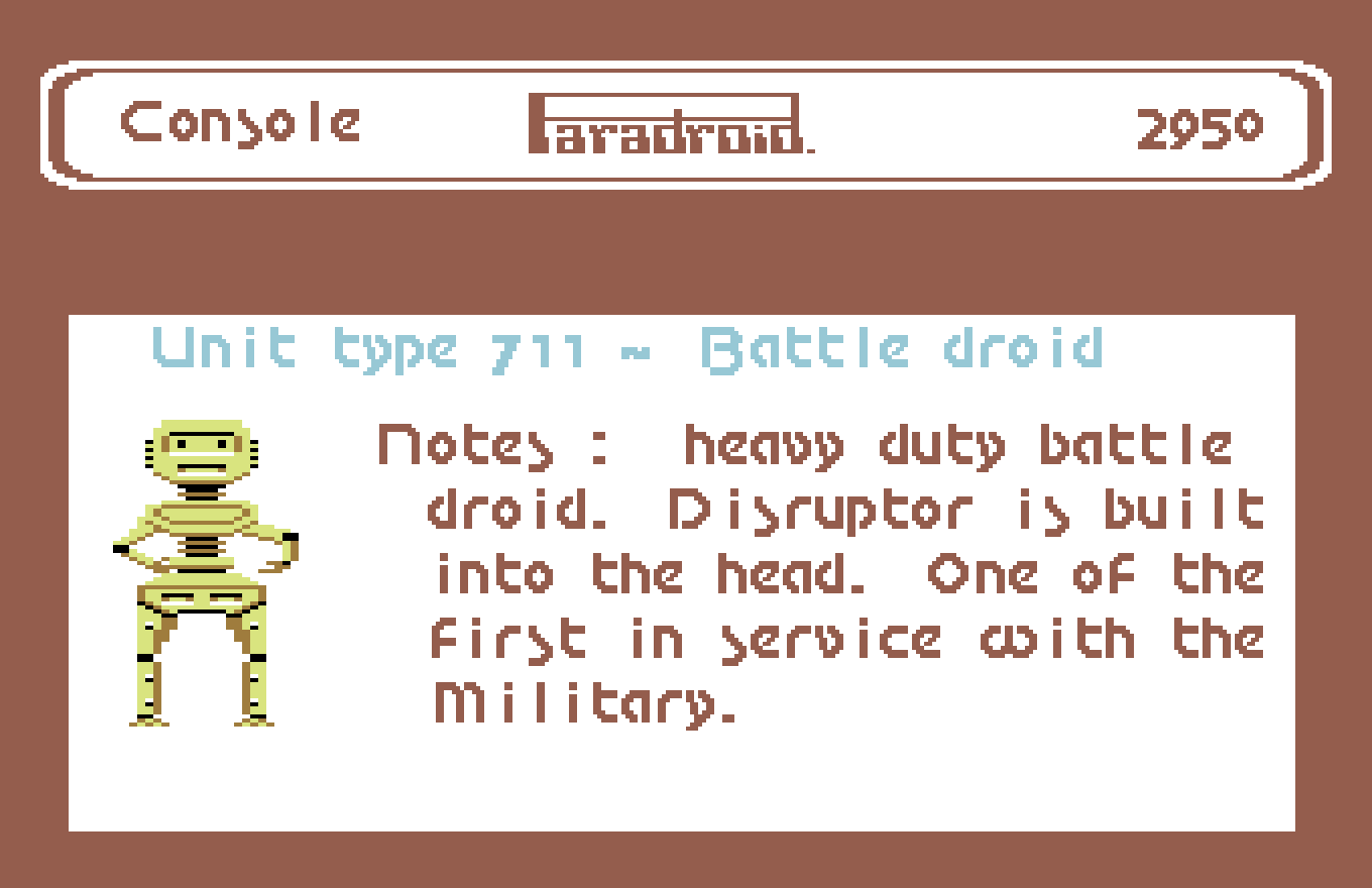 Paradroid Redux C64 048 | The King of Grabs