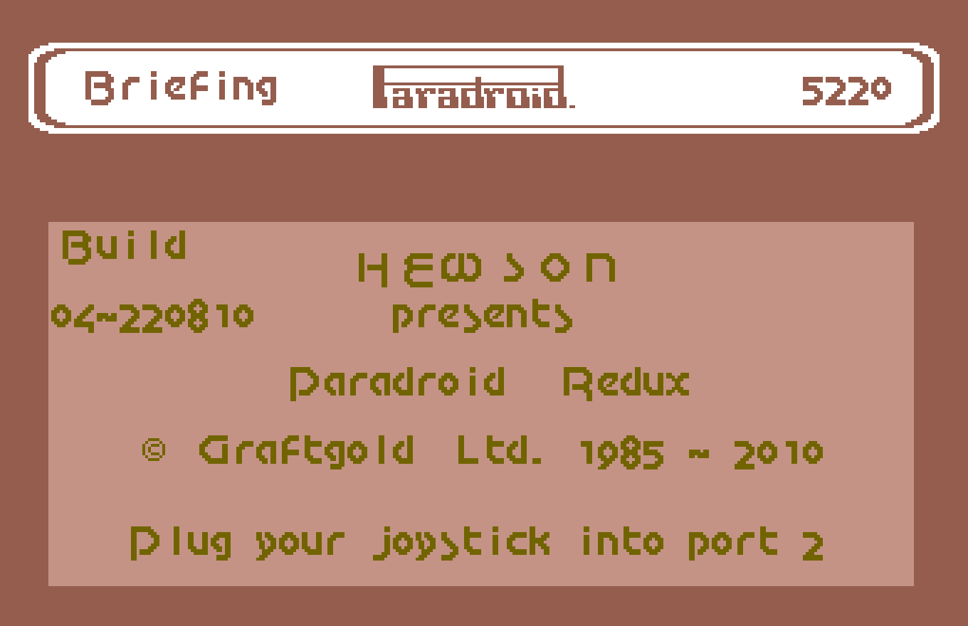 Paradroid Redux C64 107 | The King of Grabs