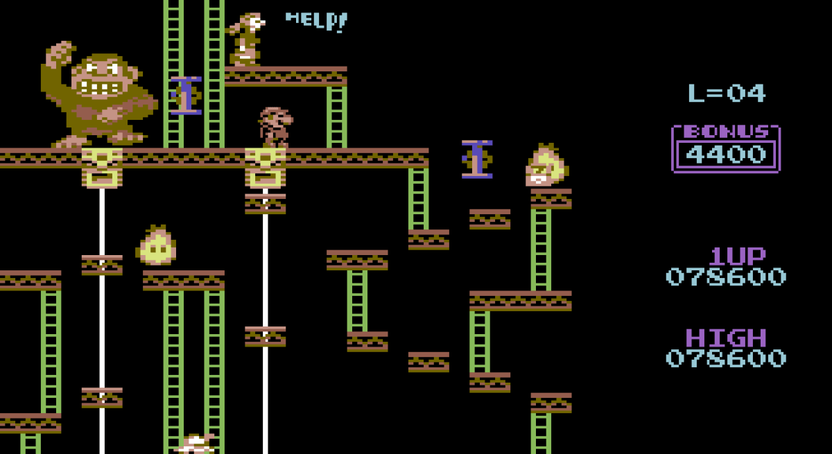 Donkey Kong [X2016], Commodore 64 | The King of Grabs