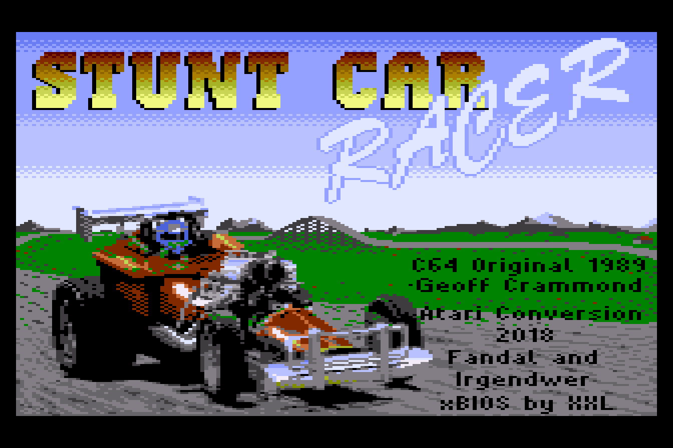 Stunt Car Racer, Atari 8-bit | The King of Grabs