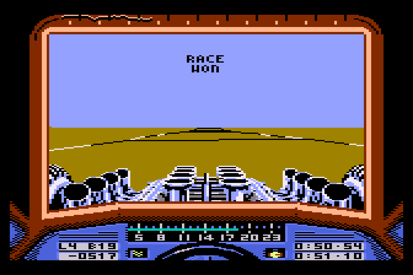 Stunt Car Racer Atari 8-bit 027 | The King of Grabs