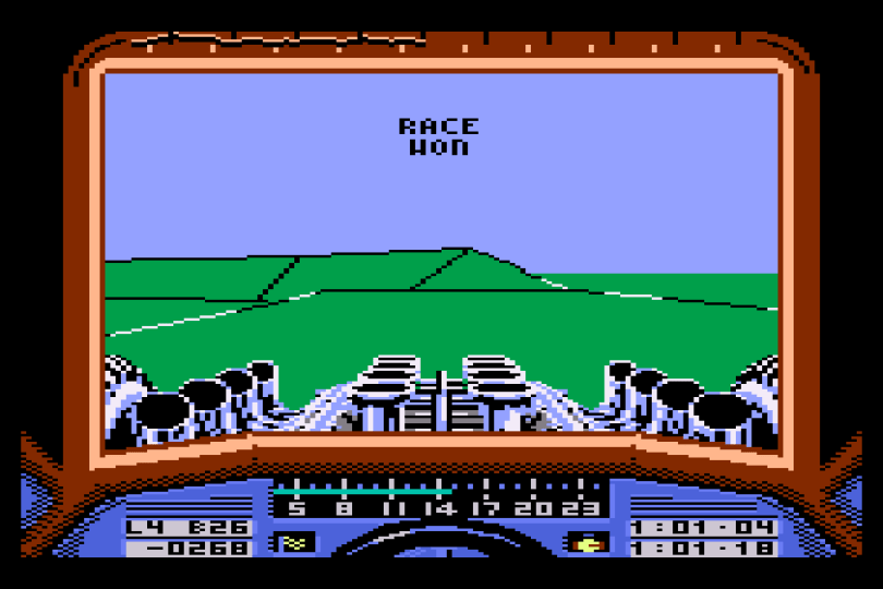 Stunt Car Racer Atari 8-bit 054 | The King of Grabs
