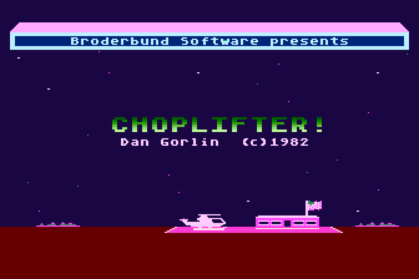 Choplifter Atari 8-bit 01 | The King of Grabs
