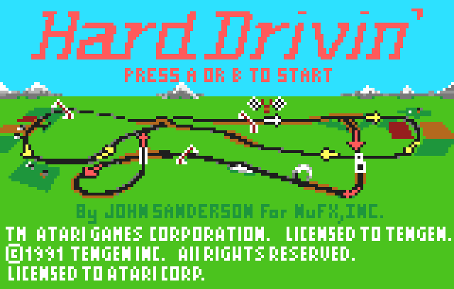 Hard Drivin’ Atari Lynx 02 | The King of Grabs