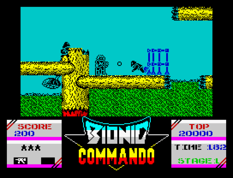 Bionic Commando ZX Spectrum 05 | The King of Grabs