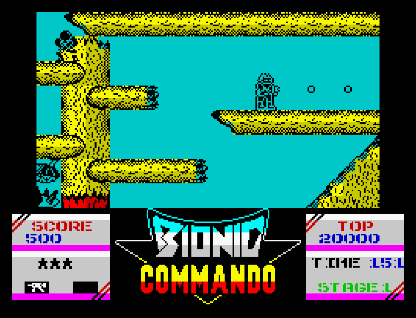 Bionic Commando ZX Spectrum 09 | The King of Grabs